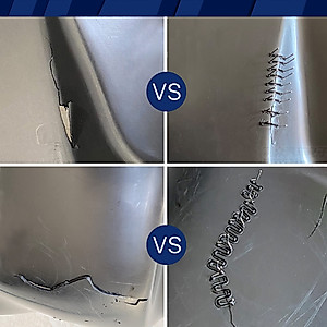 Allturn Plastic Welder,Plastic Welding Kit,Hot Staples for Car Bumper Repair and Plastic Products DIY Welding.(Red)