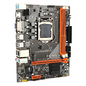 Desktop Computer Motherboard, DDR3 1066/1333/1600MHz LGA 1155 PC Main Board Support NVME+NGFF Dual Mode Hard Disk+SATA, 6‑Channel Sound Card