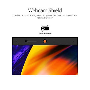 ASUS VivoBook S 15 Slim Laptop, 15.6" FHD Display, AMD Ryzenâ„¢ 7 5800H CPU, AMD Radeon Graphics, 8GB RAM, 512GB SSD, Windows 11 Home, Fingerprint Reader, Indie Black, S3502QA-DS71