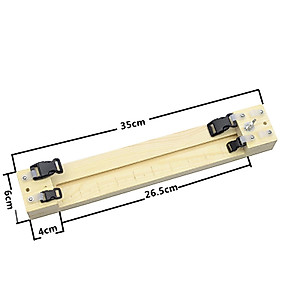 Wooden Paracord Jig Bracelet Maker Parachute Cord Wristband Knitting Tool (13.8 x 2.4 inch)