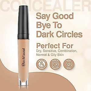 Frankie Rose Cosmetics Our Lil’ Secret Concealer – Sweat-Proof & Matte Under Eye Concealer, Long Lasting Concealer Full Coverage For Fine Lines, Dark Circles & Hide Imperfections - Angelic