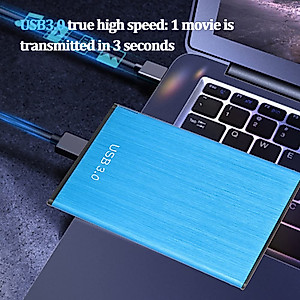 USB3.0 High-Speed Mobile Hard Drive,YD0018 2.5inch 80G-2TB Mechanical Mobile Hard Drive,50-130M/S USB3.0 Ultra Slim Portable External Hard Drive,Compatible for OS X/XP/Win7/ Win8/Win10/Linux(1TB)