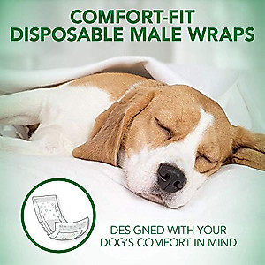 Vet’S Best Comfort Fit Disposable Male Dog Diapers | Absorbent Male Wraps with Leak Proof Fit | Small, 30Count