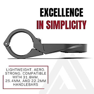 KOM Cycling Bryton Mount Compatible with Multiple Bryton Computers Including The Bryton Ryder 15, 10, Aero 60, 310, 330, 410, 420, and The Rider 860