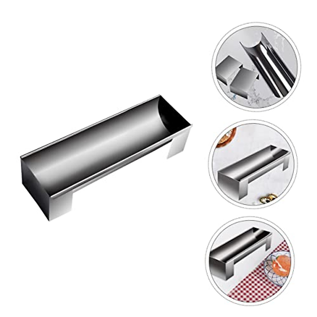 Cabilock U Shape Cake Mold Food Molds Stainless Toaster Round Bread Pan Bread Cooking Pan Bread Loaf Pan Bread in a Can Kitchen Baking Tool Creative Baking Mold Dessert Baking Mold Silver