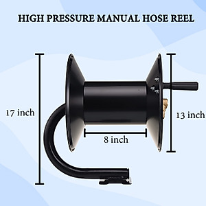 M MINGLE Pressure Washer Hose 50 FT x 1/4", High Pressure Washer Hose Reel 150ft