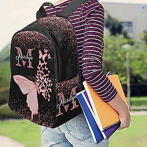M YESCUSTOM Personalized Unisex School Backpack with Name for Your Kids Child Schoolbags, Custom Multifunction Kid's Backpack Children Casual Daypack, Gifts for School Season
