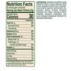 Sprout Organic Baby Food, Stage 4 Toddler Snacks, Sweet Potato and Cinnamon Plant Power Curlz, 1.48 Oz Canister (6 Count)