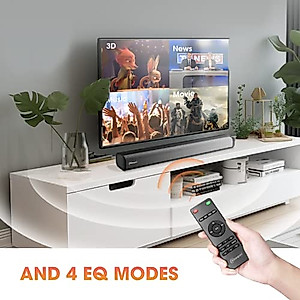 Chaowei Bluetooth TV Sound Bar Speaker 150W with 4 Subwoofers-37 Inch Surround 2.1 Sound System - HDMI,ARC, Optical,AUX,USB,Coaxial Cable Connectivity-Remote Control Included