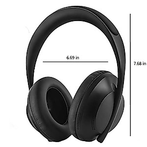 Wireless Over Ear Headphones Built-in Mic, Hi-Fi Stereo Foldable Wireless Stereo Headsets, Noise Canceling Earbuds for Sport, Memory Foam Ear Cups for Travel Office