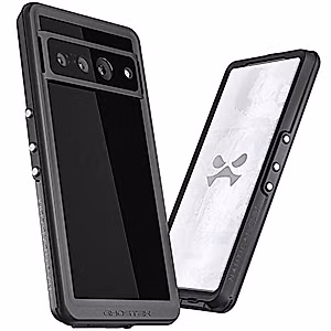 Ghostek NAUTICAL Slim Waterproof Case for Google Pixel 7 Pro (6.7") - Built-In Screen Protector, Heavy Duty Shockproof Protection, Black