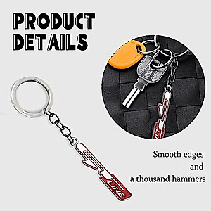 ASUBHA Car Key Pendant Keychain, GTLINE Keychains Emblem Pendant, Car Accessories for Women Men