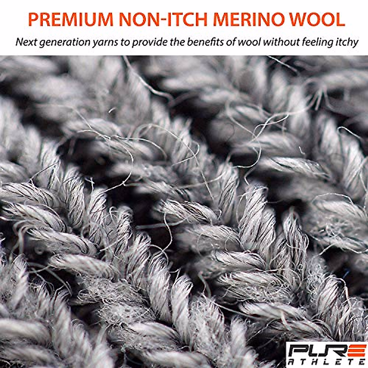 Pure Athlete Elite Wool Race Ski Socks - Warm Comfortable Snowboard/Skiing Socks (Orange (1) + Silver (1) + Blue (1) - 3 Pack, Large/X-Large)