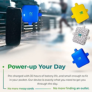 Rush Charge Wireless Power Bank (Black) – Trident 3-in-1, 4000mAh Portable Battery Bank for Samsung, iPhone, Earbuds, & More - Micro USB, Lightning, & USB C Power Bank – Travel Slim Power Bank