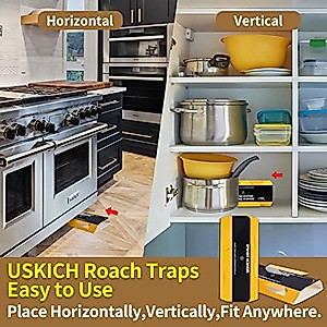 20 Pack Roach Traps, Cockroach Traps Indoor Home, Glue Roach Traps, Child & Pets Safe(Upgrade Recipe)