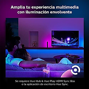 Philips Hue Lightstrip Starter Kit (6ft Light Strip, Base Plug, Hue Hub), Compatible with Alexa, Google Assistant, White