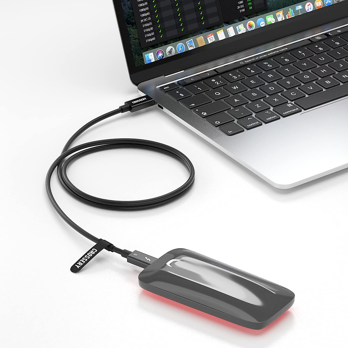 Thunderbolt 3 Cable for MacBook - Supports 100W Charging & 40Gbps Data ...