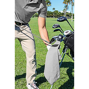 Playing It Forward Magnetic Golf Towel for Golf Bags with Clip for Men & Women, Waffle Weave Microfiber Golf Towel with Industrial Strength Magnet for Strong Hold to Golf Carts or Clubs