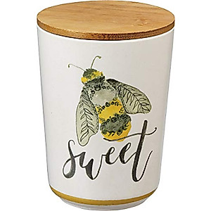 Primitives by Kathy Kitchen Canisters, Set of 3, Bees - Kind, Sweet, Humble