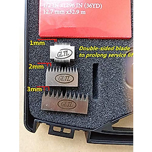 GLTL 3-in-1 Rotating Cross Hatch Adhesion Tester Cross-Cut Tester Kit with 1/mm/2mm/3mm blades, metal handle