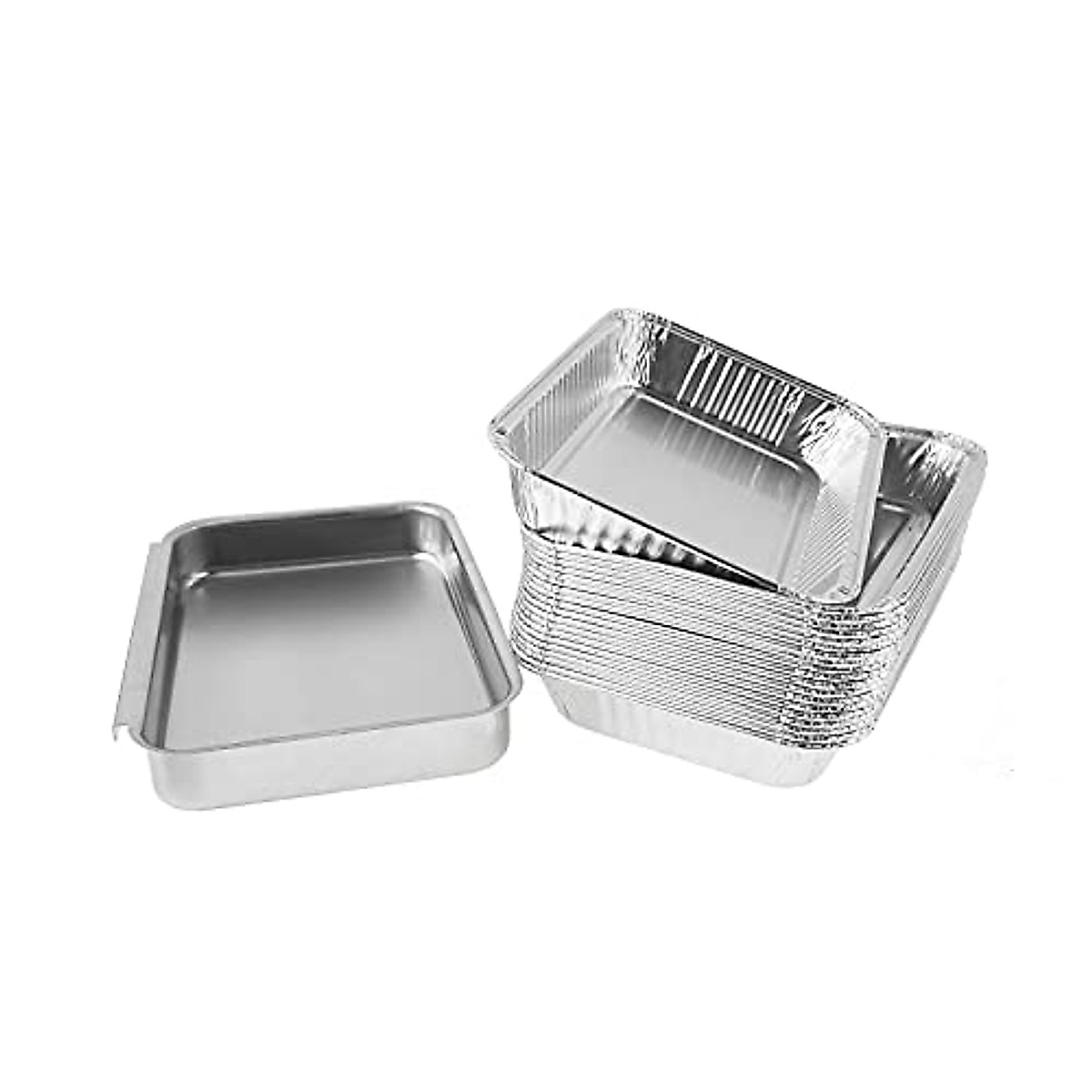 AJinTeby Catch Pan Holder 7515 with 20-Pack Drip Pan Liners Aluminum Disposable Grease Trays for Weber Genesis 1000-5500, Silver/Gold/Platinum, Genesis II Series, Platinum I/II, and Summit Grills