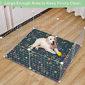 Washable Pee Pads for Dogs, Super Absorbent pee pads for dogs Reusable pee pads for dogs large 100% Waterproof puppy pads pet training pads for Potty, Playpen, Crate, Sofa, Car, 48'' x 72''