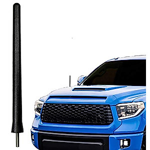 AntennaMastsRus - The Original 6 3/4 Inch Replacement Rubber Antenna Mast fits Toyota Tundra (2000-2020) Accessories - USA Stainless Steel Threading - Car Wash Proof - Internal Copper Coil