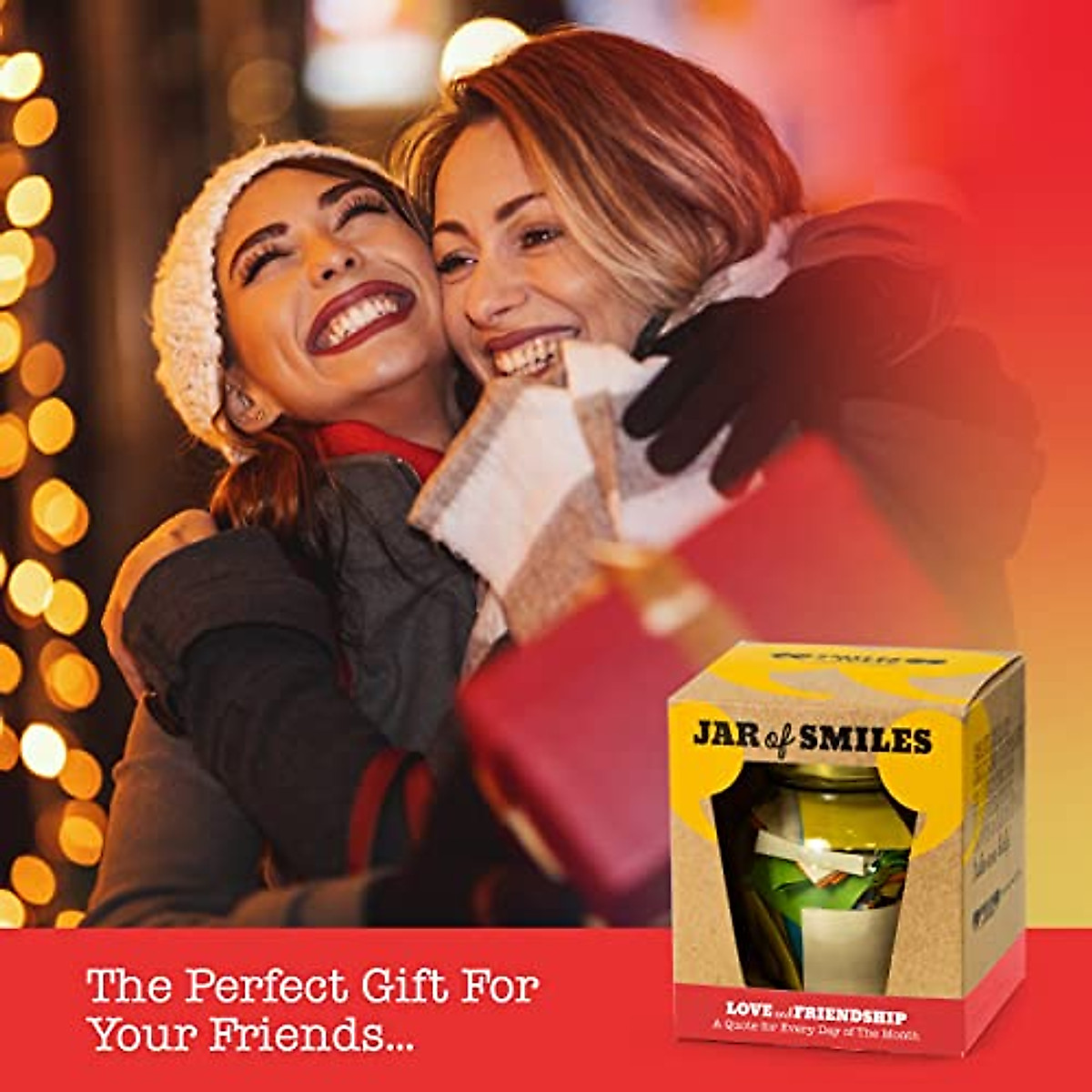 Smiles by Julie Love & Friendship Quotes in a Jar | Our Cute Jars are Unique & Creative Gifts for Your Best Friend, Sister, Mom & More | Little Jar of Happy & Positive Quotes | 31 Colorful Quotes