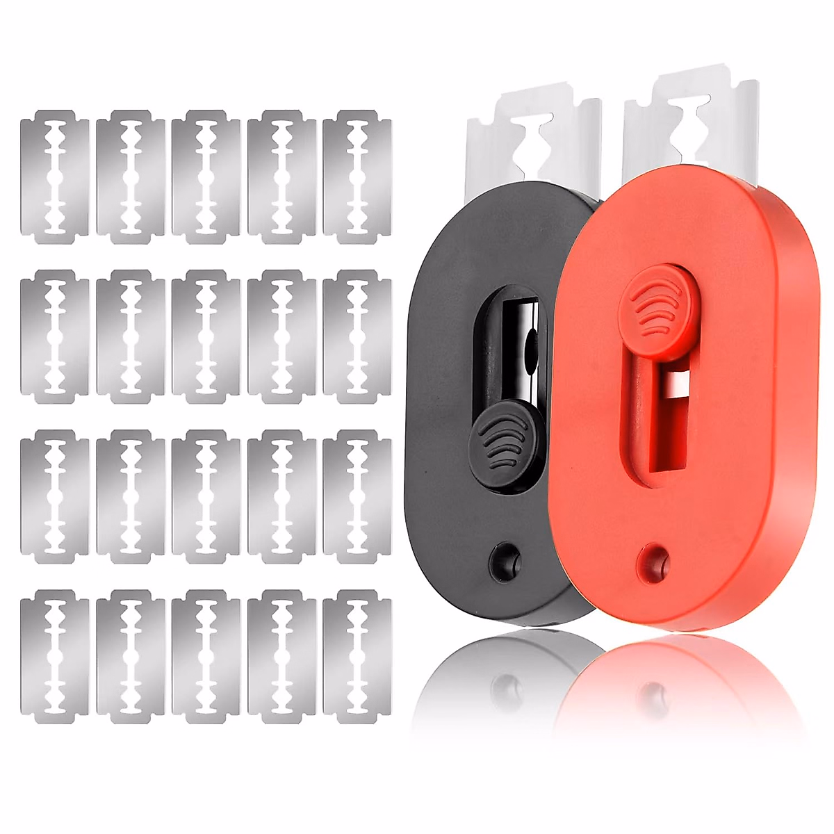 2 Pack Magnetic Bread Lam Dough Scoring Tool, Bread Lame Slashing Tool with 20 Razor Blades, Professional Bread Lame for Dough Scoring Knife, Sourdough Bread Baking&Bread Making Tools (Black, Red)