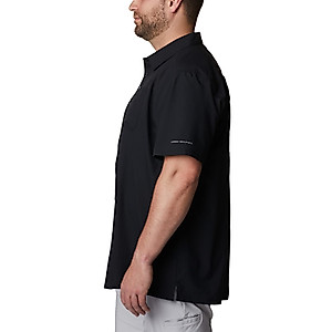 Columbia Men's Standard Slack Tide Camp Shirt, Black, Large