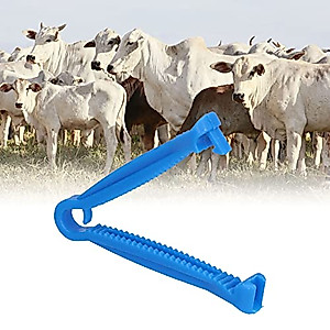 Camidy 100pcs Disposable Umbilical Cord Clamp Whelping Kit Welping Box for Puppy Kittens Cow Livestock Sheep