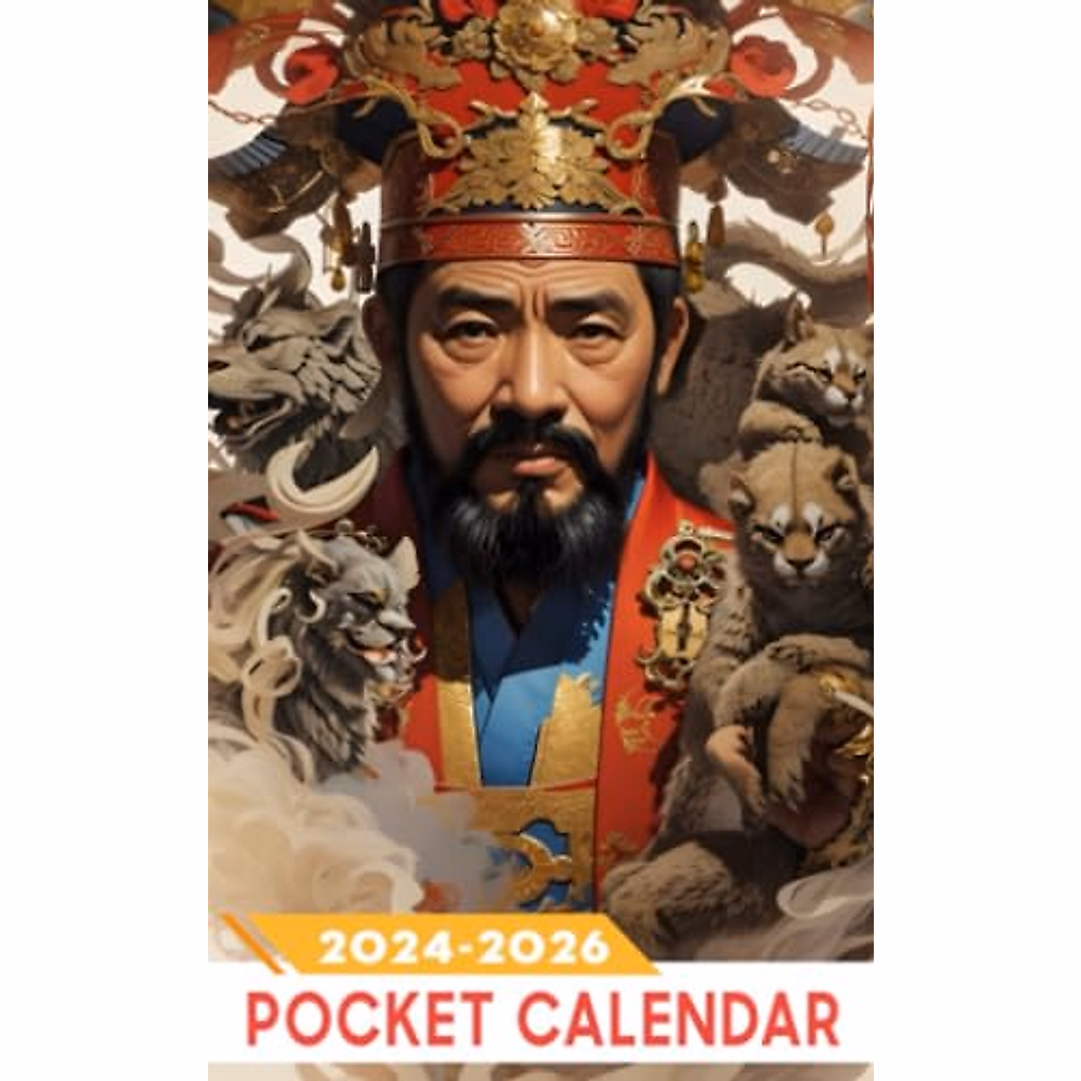 Pocket Calendar 2024 - 2026 With Moon Phase: Three-Year Monthly Planner for Purse , 36 Months from January 2024 to December 2026 | Wise Chinese old man