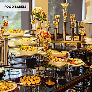 Andaz Press Table Tent Printable Place Cards, Black 20-Pack, Seat Placement Cards Place cards Table Settings Name Cards for Baby Bridal Wedding Shower, School Graduation Food Cards