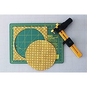 OLFA 18mm Rotary Circle Cutter (CMP-3) - Adjustable Rotary Blade Cutter w/ Ratchet Handle Cuts Perfect Circles for Crafts, Sewing, Quilting, Replacement Blade: OLFA RB18-2