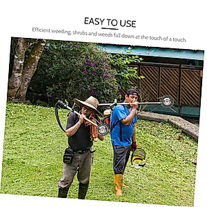 HANABASS 1 Set 8 Wire Wheel Weeding Grass Trimmer Head Wire Grinder Brush Head Corded Lawn Mower Weeding Cutter Trimmer Head White to Rotate Carbon Steel Wire Wired Thread Cutting