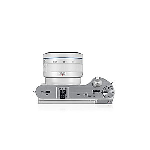 Samsung NX300 20.3MP CMOS Smart WiFi Mirrorless Digital Camera with 20-50mm Lens and 3.3" AMOLED Touch Screen (White)