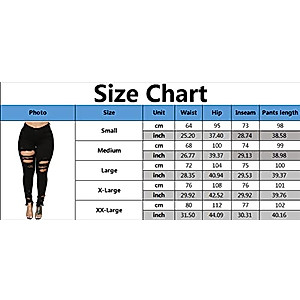 TodTan Women's Skinny Jeans Ripped Mid Rise Stretch Destroyed Denim Pants Jeans Black-b