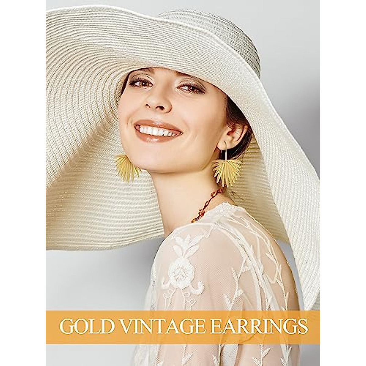 Glenmal 6 Pair Gold Threader Dangle Earrings Long Chain Threader Statement Drop Dangle Earrings Jewelry for Women(Stylish Style)