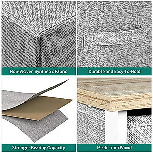 YITAHOME Dresser with 7 Drawers - Fabric Storage Tower, Organizer Unit for Bedroom, Living Room, Hallway, Closets & Nursery - Sturdy Steel Frame, Wooden Top & Easy Pull Fabric Bins