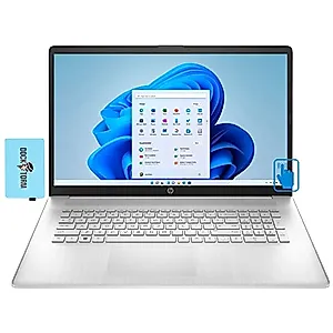 HP 17t-cn000 Home & Business Laptop (Intel i5-1135G7 4-Core, 32GB RAM, 1TB PCIe SSD, Intel Iris Xe, 17.3" 60Hz Touch HD+ (1600x900), WiFi, Bluetooth, Webcam, HDMI, USB 3.2, Win 11 Home) with Hub