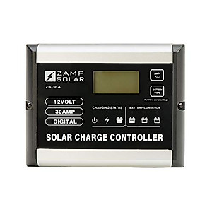 Zamp Solar Legacy Series 170-Watt Roof Mount Solar Panel Kit with Digital Charge Controller. Durable Off-Grid Solar Power for RV Battery Charging - KIT1005