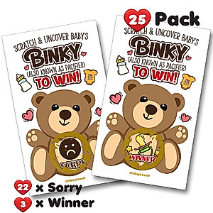 Oh Boy Love It Baby Shower Scratch Off Game (Teddy)
