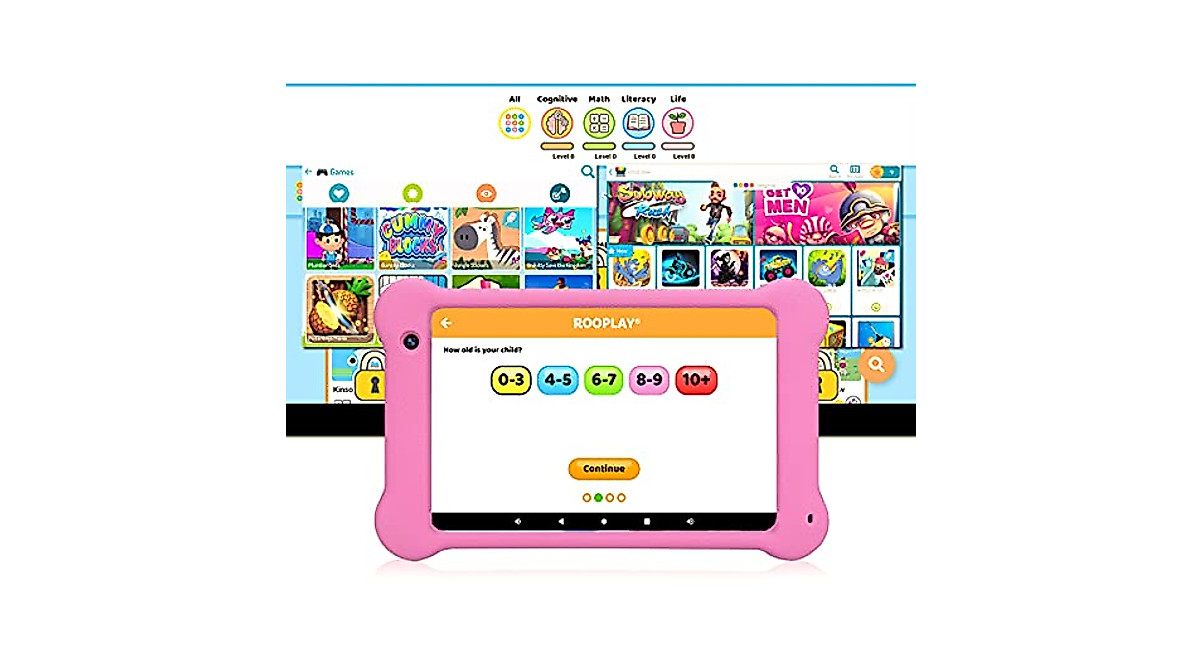 Kids 7-Inch Android Tablet with Parental Controls and HD Display