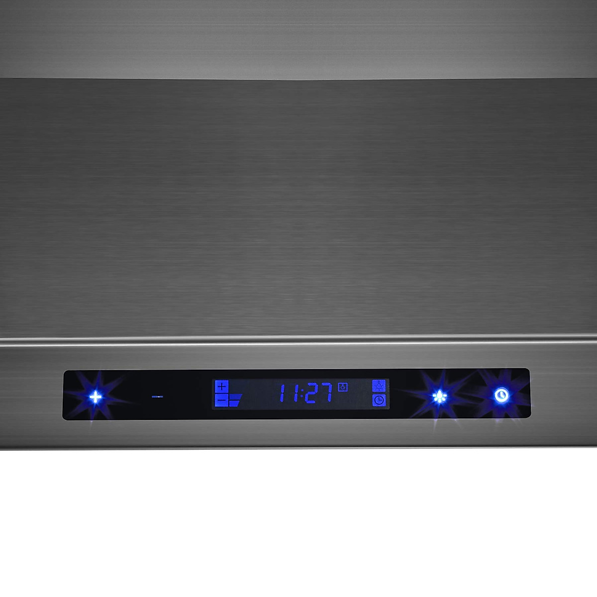 AKDY 30 in. 343 CFM Convertible Wall Mount Black Stainless Steel Kitchen Range Hood with Touch Panel and Carbon Filters