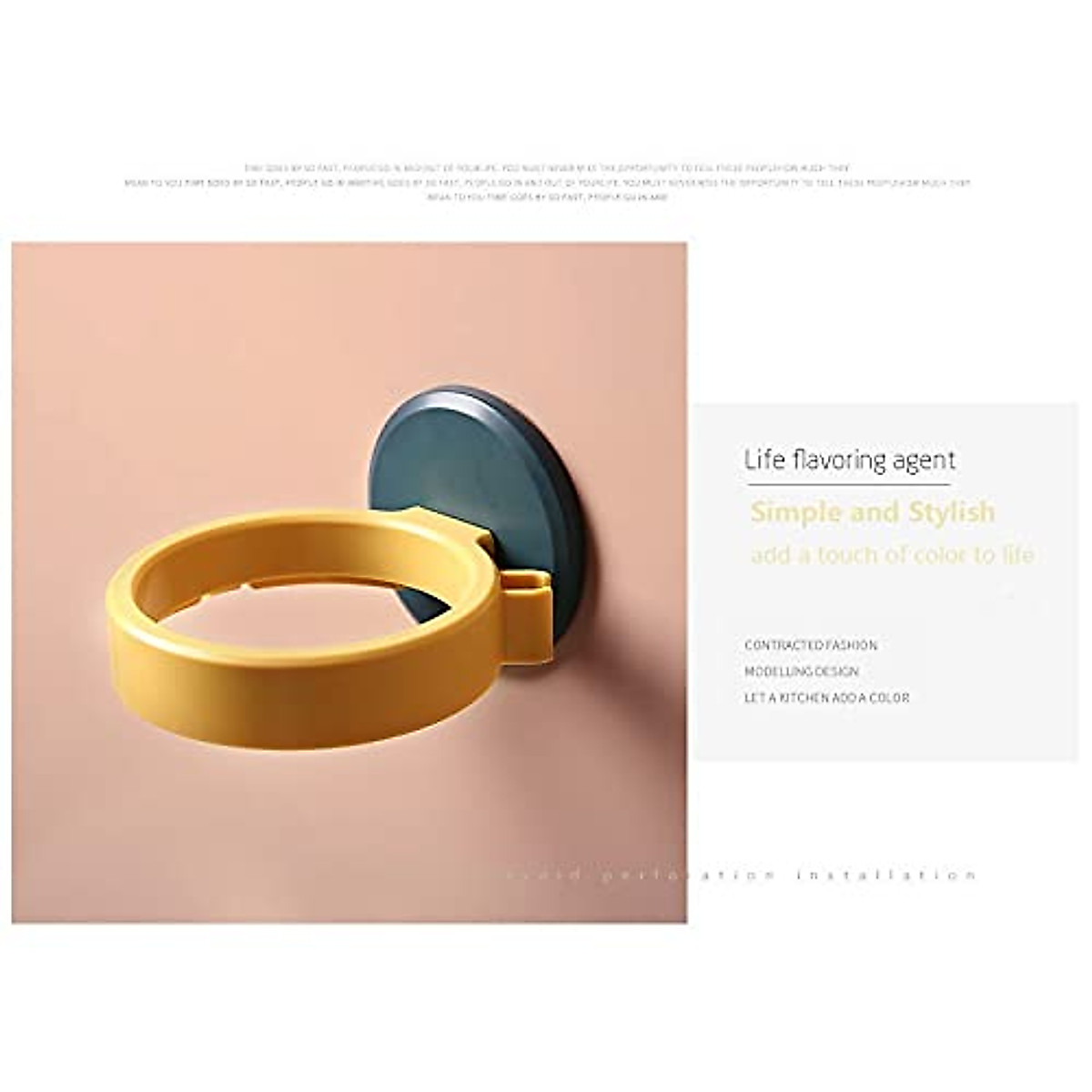 FREE Hair Dryer Holder,Wall Mounted Hair Tool Organizer , Blow Hair Dryer Holder,Hair Accessories Organizer, No Holes Hair Dryer Storage Rack for Bathroom Toilet(Black)