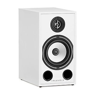 triangle - BOREA BR03 Hi-Fi Bookshelf Speakers - Power handling 100W - Output 90 dB/W/m - Versatile Music and Home Cinema - 206 x 380 x 314 mm - White (Pair)