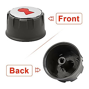 PalpitateC Gas Grill Burner Knobs 69893 Compatible with Weber Spirit 200 & 300 Series (with Up Front Controls) Years 2013 and Newer, Control Knobs Replacement Set of 3