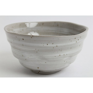 Mino ware Japanese Pottery Rice Bowl Jizo Stone Statues Gray Sanaegama made in Japan (Japan Import) KSC001