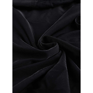 lime flare Women Sexy Plus Size Lace Trim Babydoll Chemise Criss Cross Back Lingerie Dress Sleepwear (2X-Large(US 18-20),Solid black with satin bow detail)