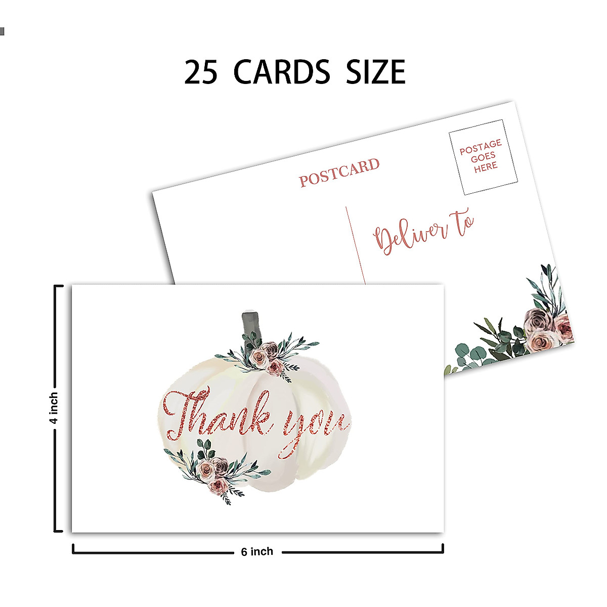 Yuansail Baby Shower Invitation Set, Fill In Invites Cards, Books for Baby, Diaper Raffle, Thank You, Pumpkin, Each Design 25 Cards & Envelopes (Total 100 Cards) – (bb004-taozhuang)